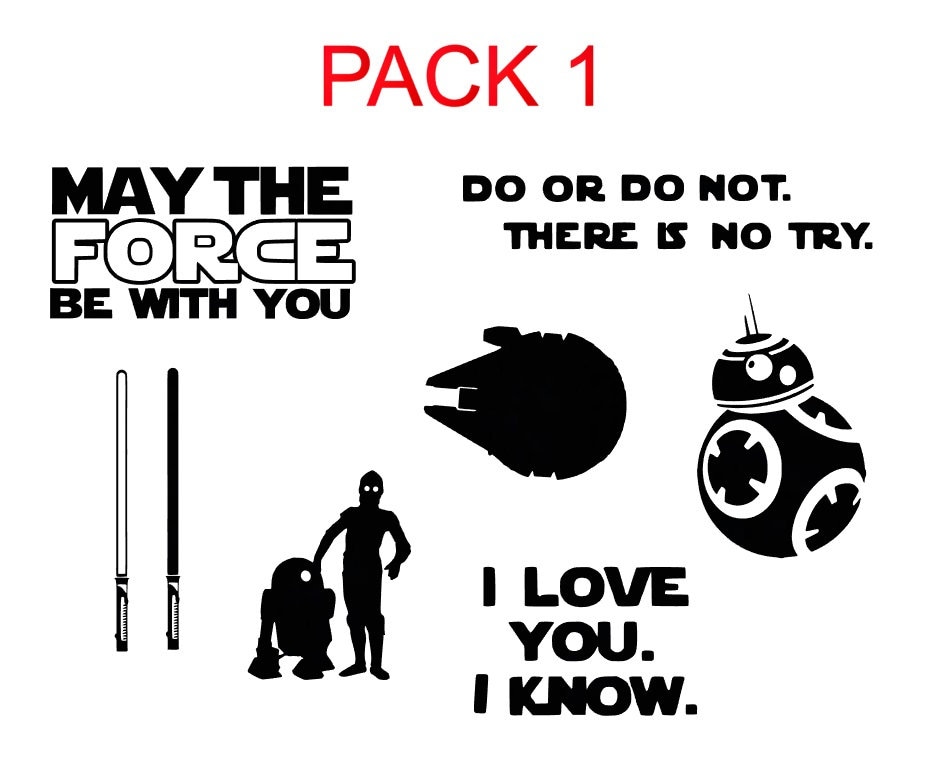 Inspired by Star Wars Decal Stickers Star Wars Laptop - Etsy