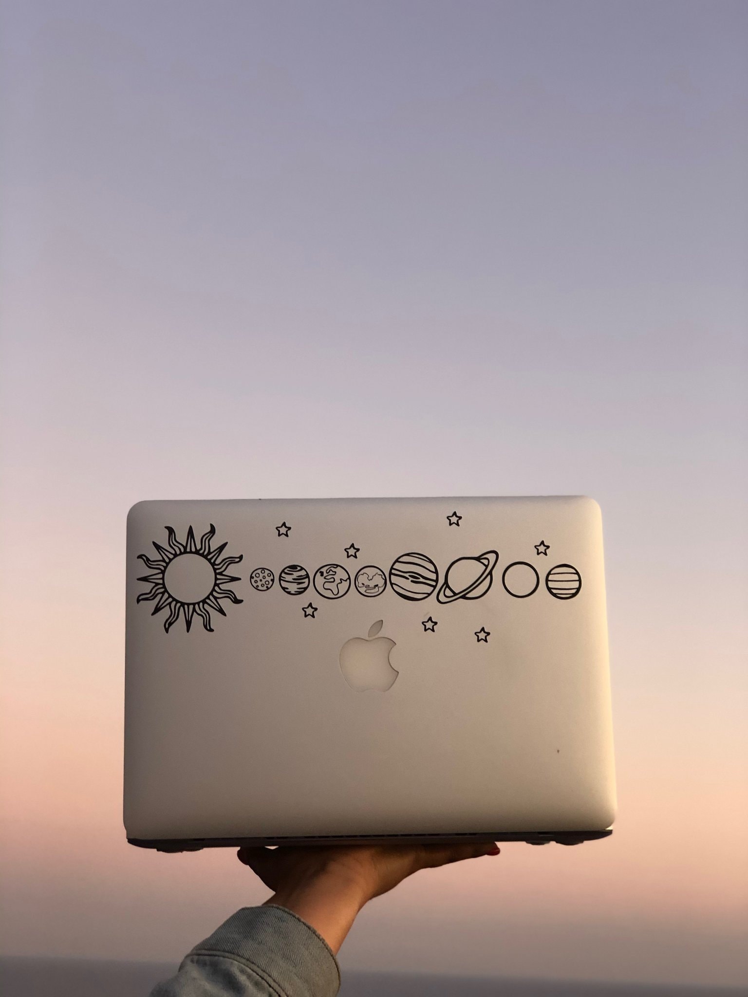 Inspired by Solar System Decal Stickers Solar System Laptop - Etsy