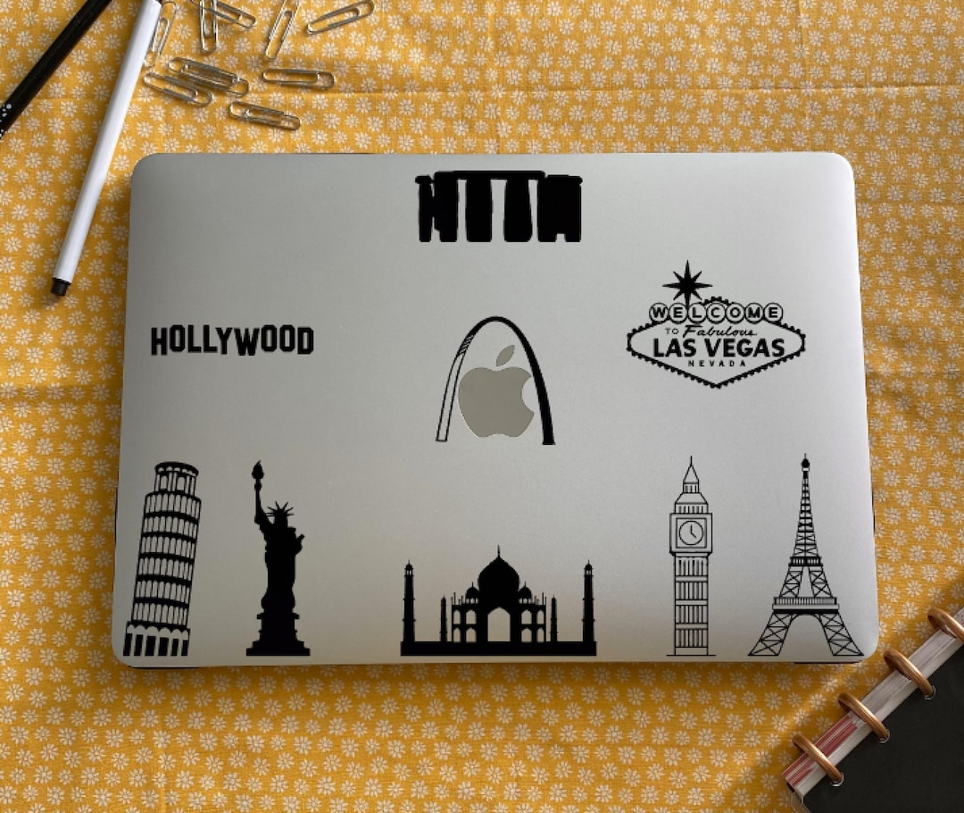 Inspired by Landmark Decal Stickers | European Landmark Laptop Decal ...
