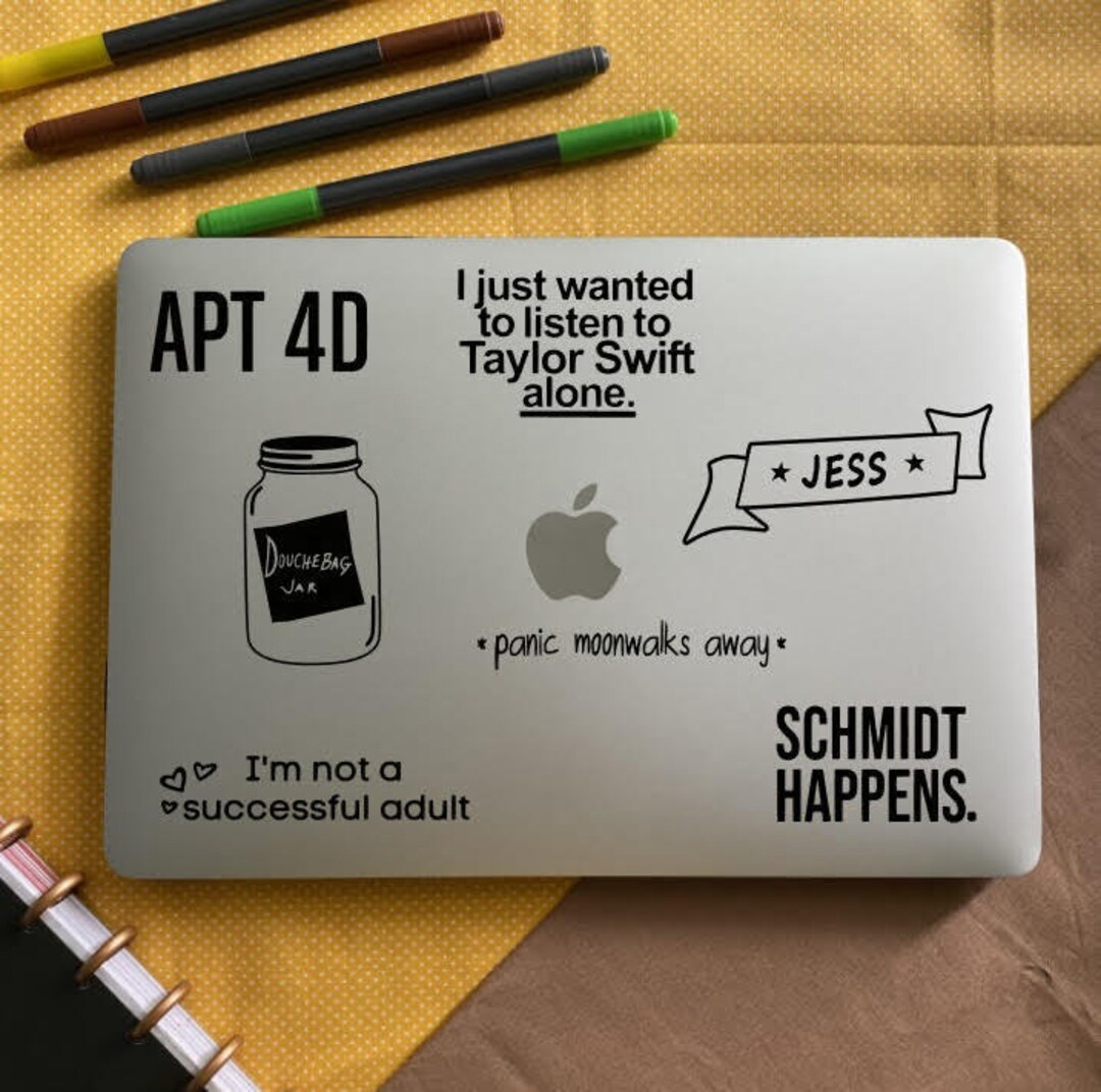 Inspired by New Girl Decal Stickers | New Girl Laptop Stickers | New ...