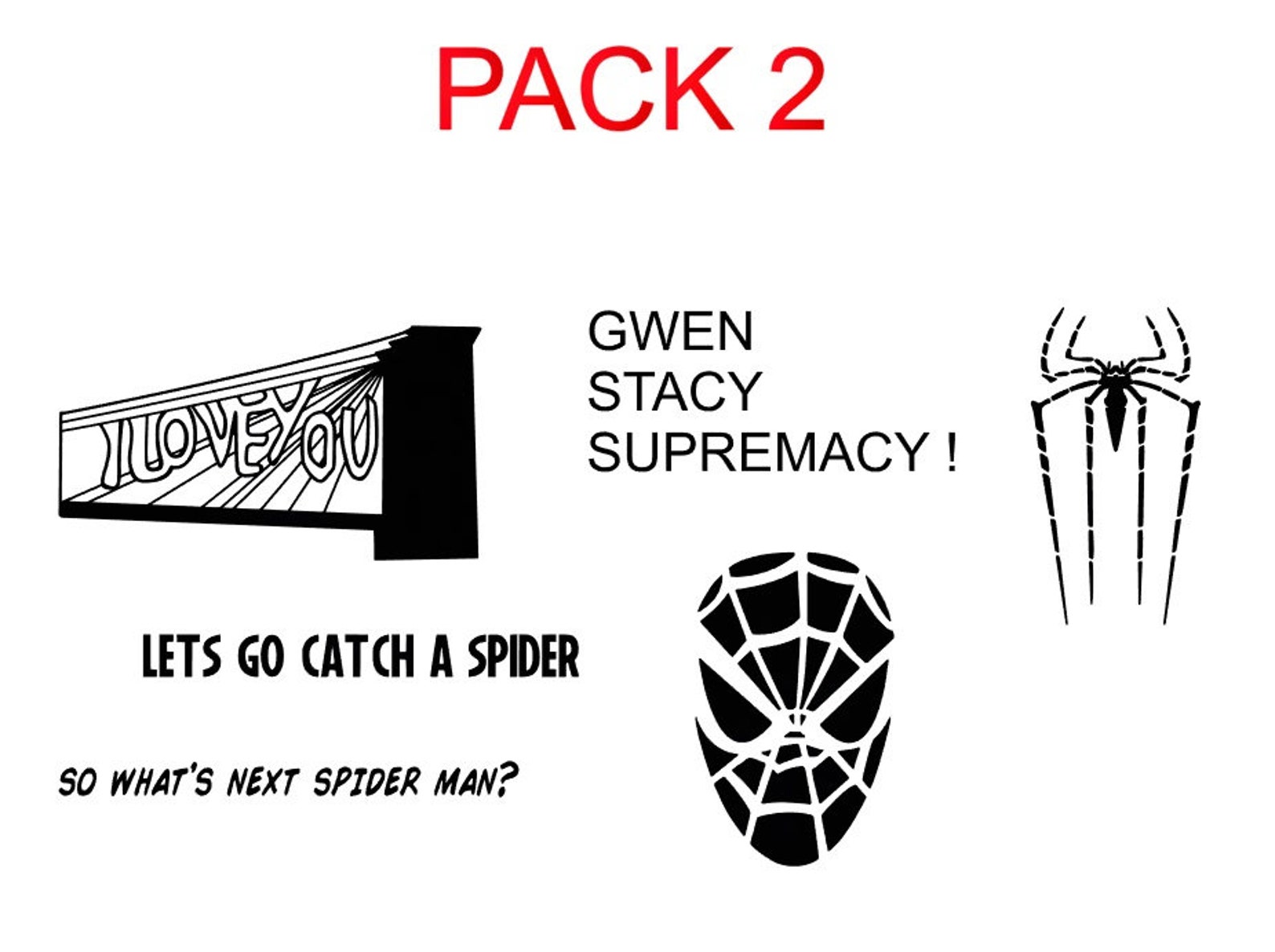 Inspired by Spider-man Decal Stickers Amazing Spiderman - Etsy