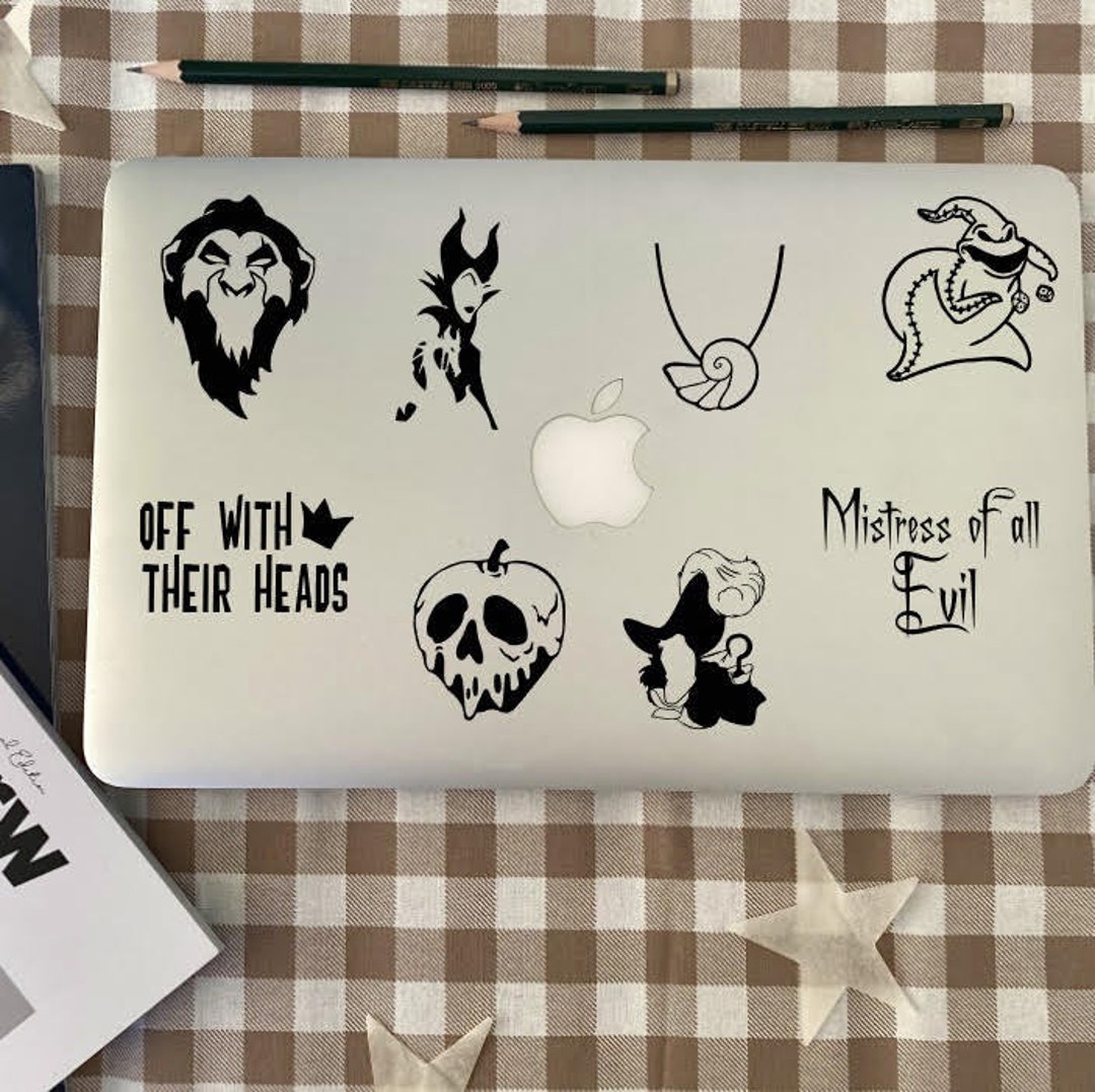Disney Villains Decal Stickers | Disney Villains Laptop Stickers ...