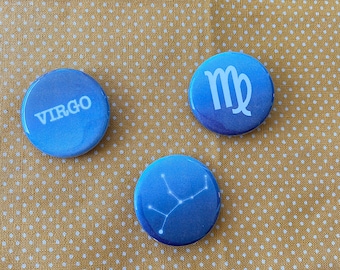 Zodiac Signs Set of 12 Buttons Pinbacks Badges 1 Inch - Etsy