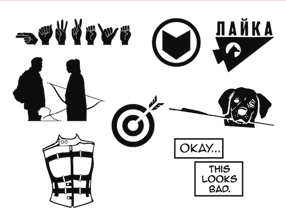 Hawkeye Decal Stickers MCU Laptop Stickers Marvel Car Decal Decals ...