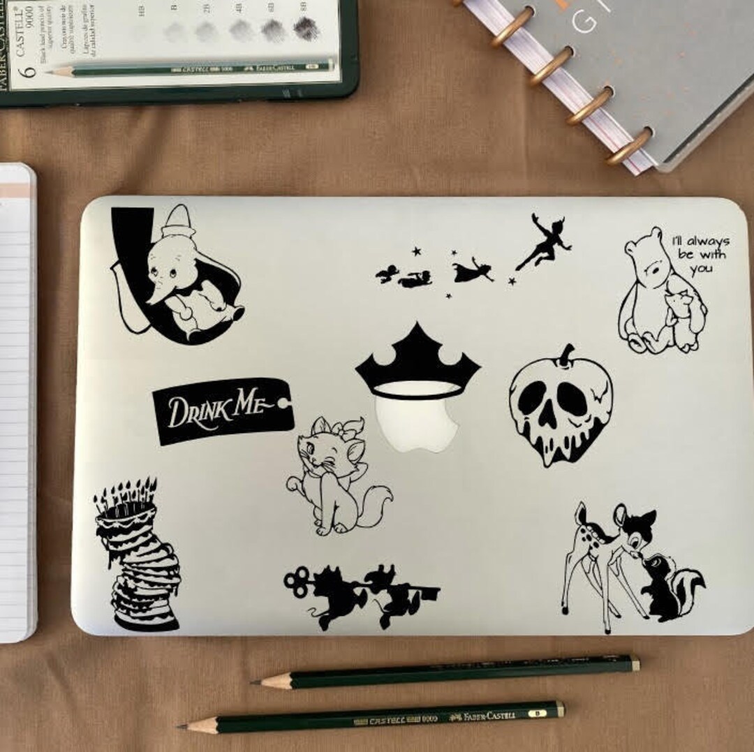 Disney Golden-bronze Era Decal Stickers | Disney Laptop Stickers ...