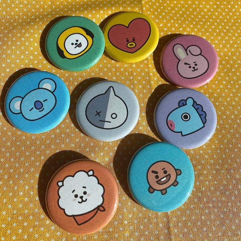 Bts Buttons - Etsy