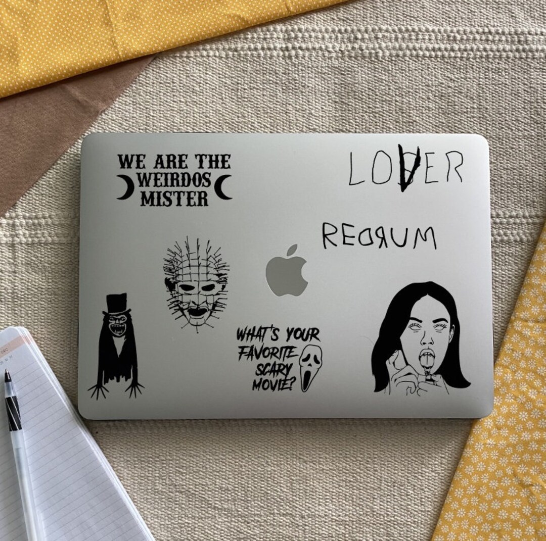 Inspired by Horror Movie Decal Stickers | Scary Film Laptop Decal ...