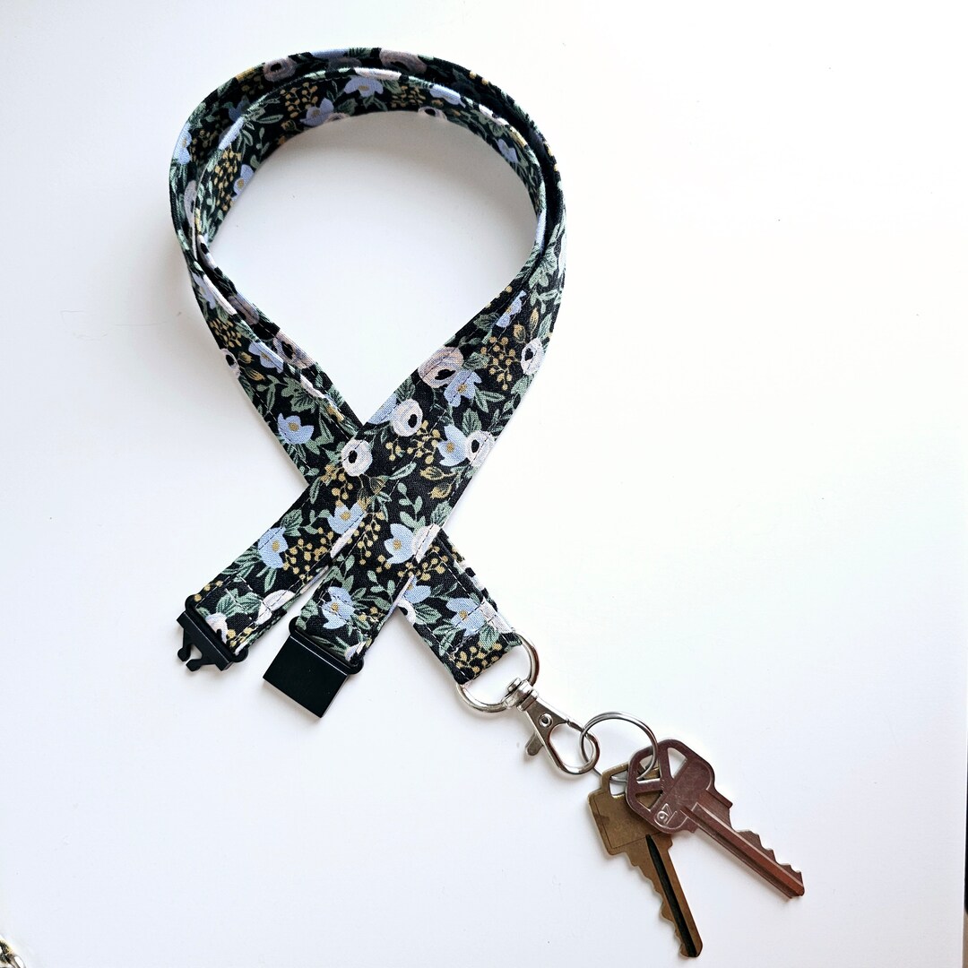 Breakaway Lanyard / Rifle Paper Co. ID Lanyard / Quick Release Badge ...