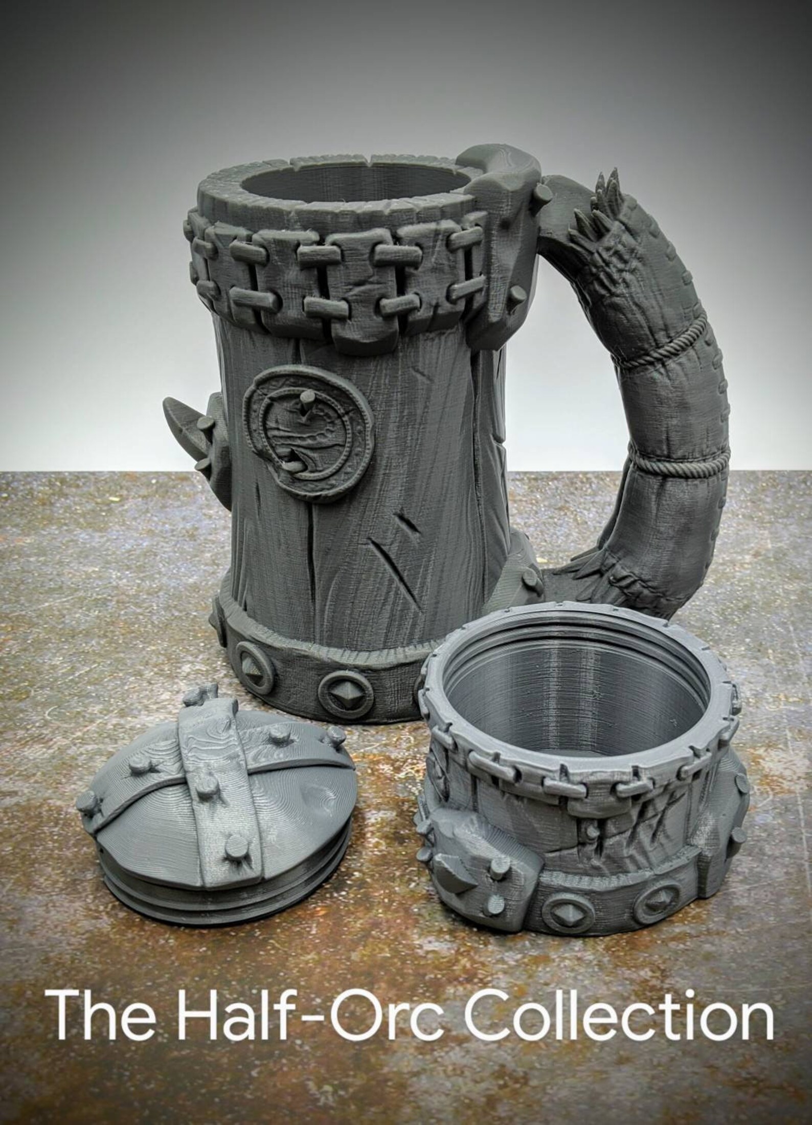 The Half-orc - Mythic Mug Can Holder Gaming Accessory - Tabletop, Dice ...