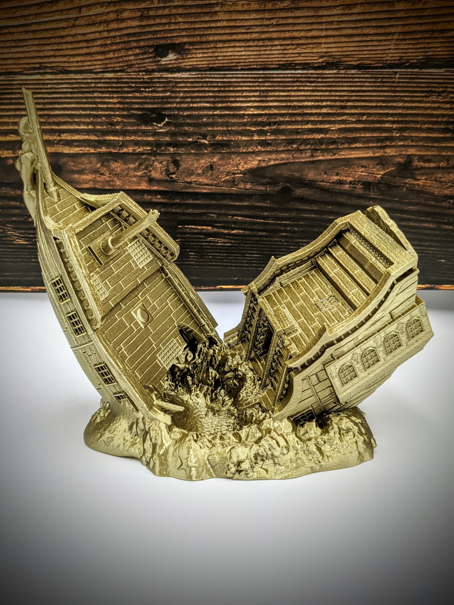 Wrecked Pirate Ship Dice Tower Shipwreck Dice Tower From - Etsy