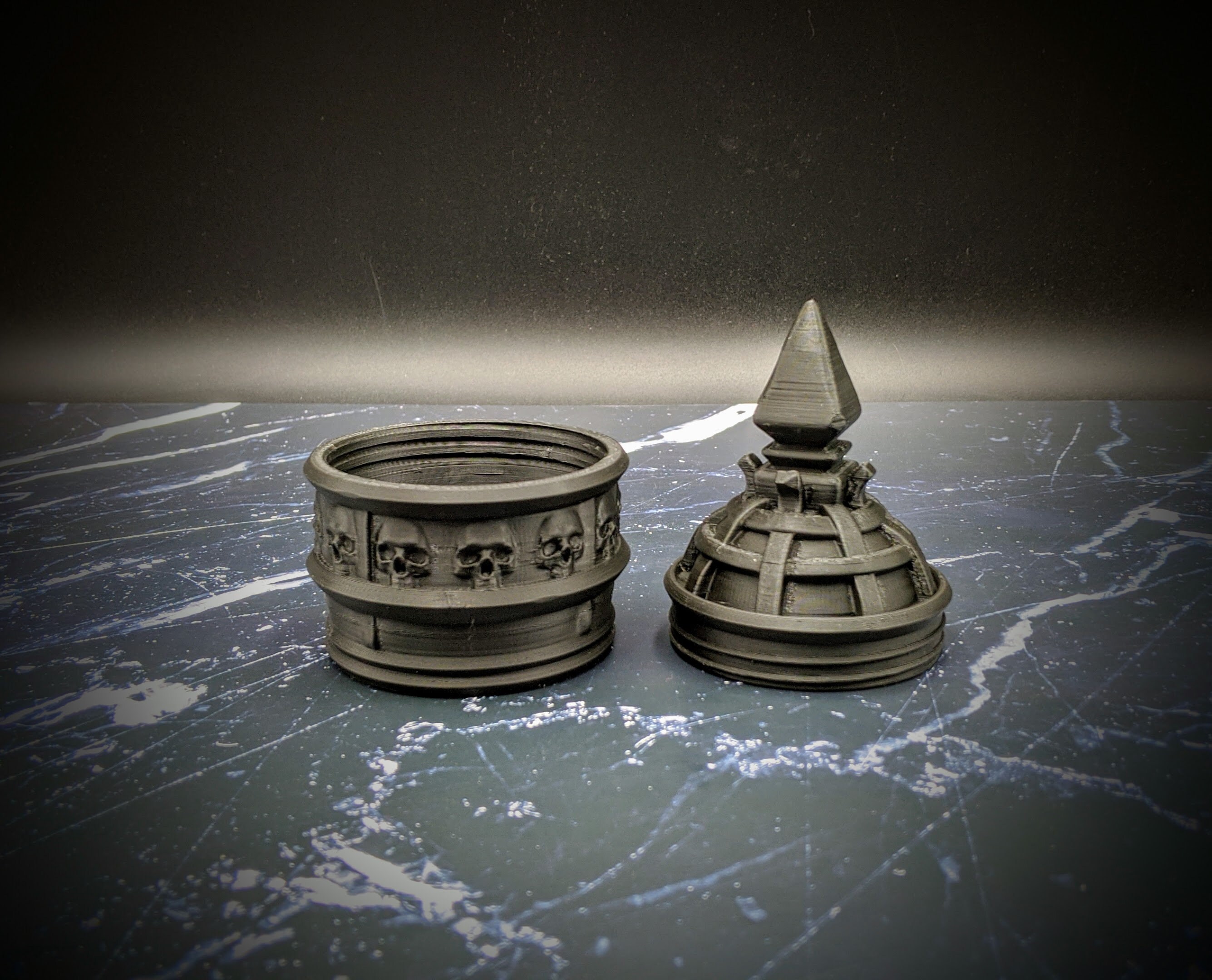 The Necromancer Dice Box With Lid Tabletop Dice Cup / | Etsy