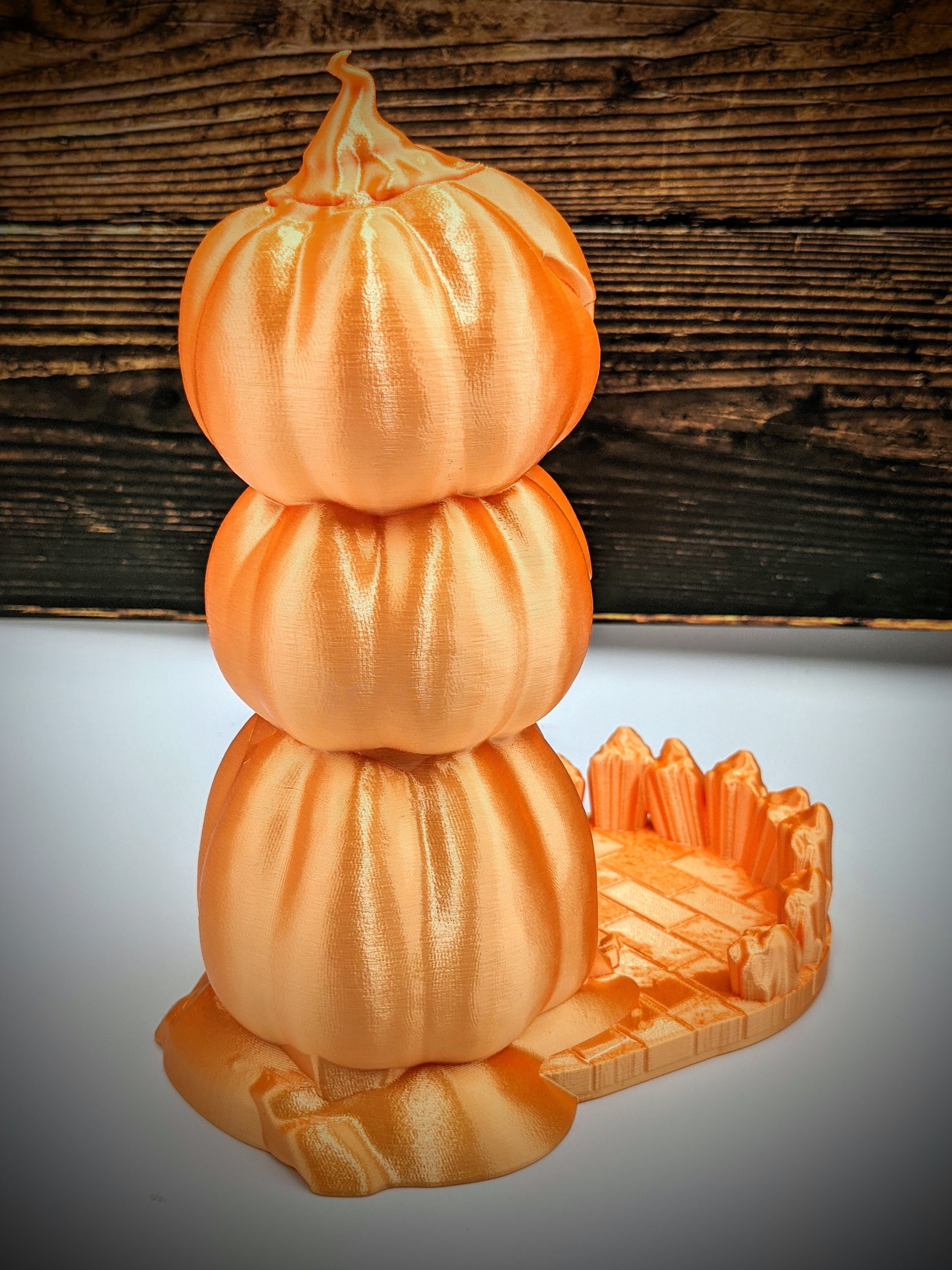 Jack-o'lantern Stack Halloween Pumpkin Dice Tower From - Etsy