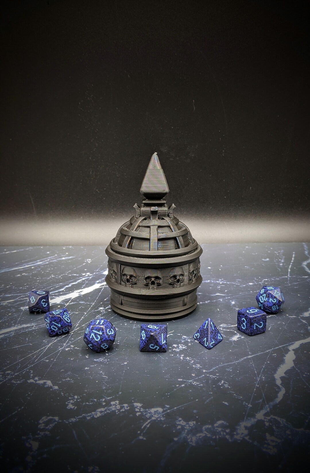 The Necromancer Dice Box With Lid - Tabletop, Dice Cup / Roller / Box ...