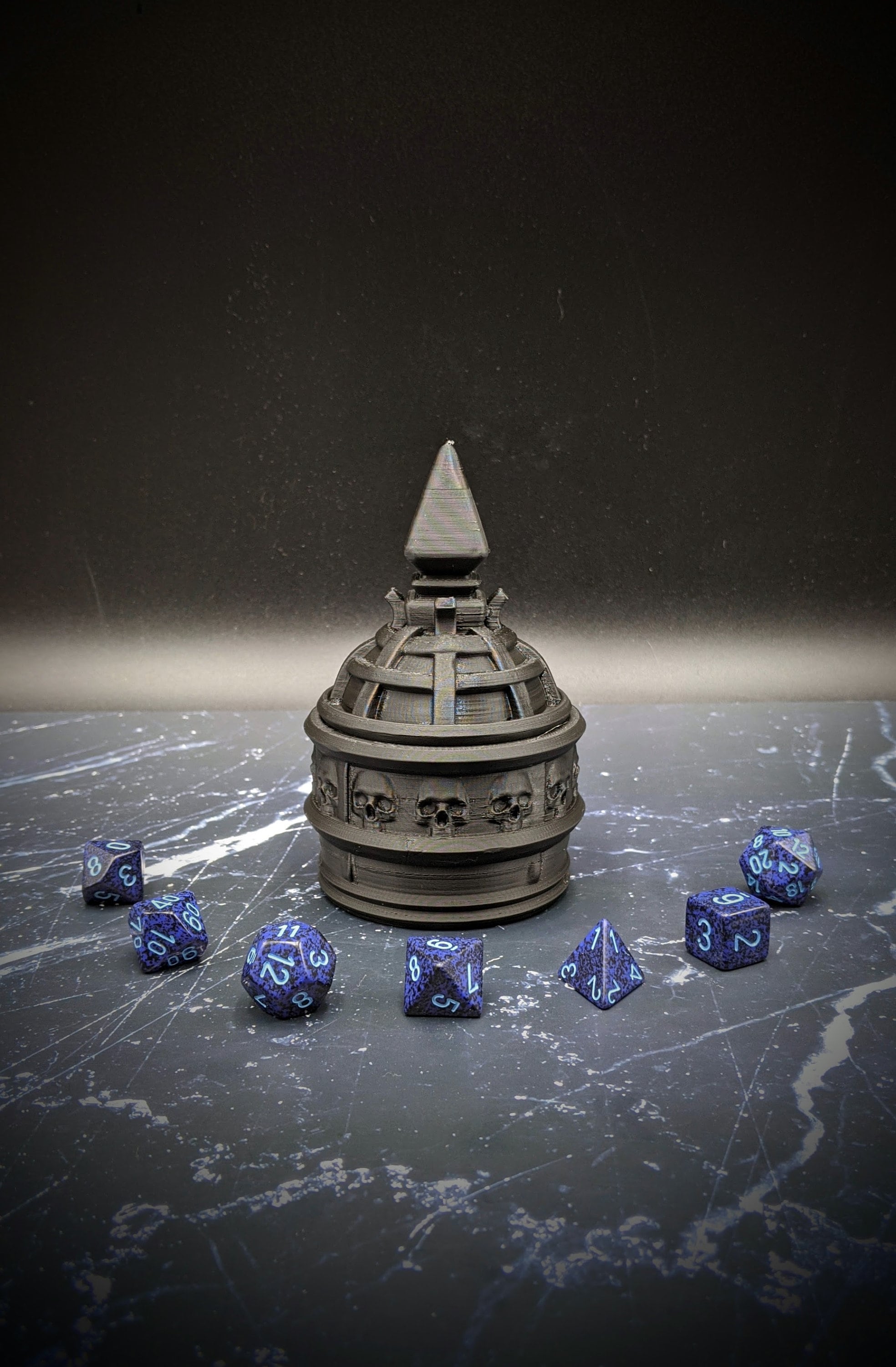 The Necromancer Dice Box With Lid Tabletop Dice Cup / | Etsy