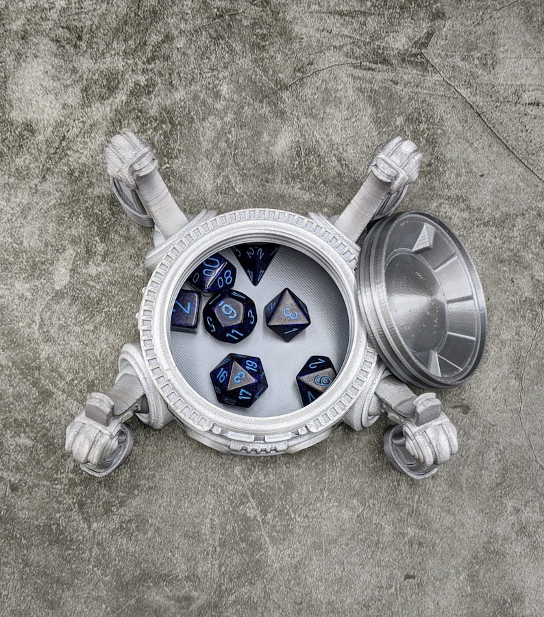 Automaton Dice Box artificer Design With Lid Tabletop - Etsy