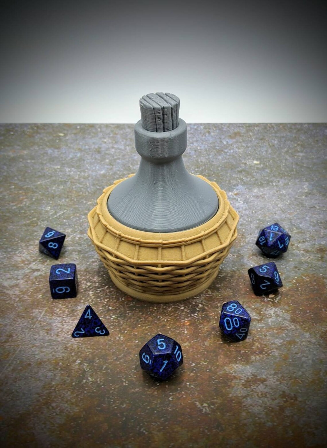 Chianti-like Wine Bottle Mythic Dice Box From the Mythic Mugs Halfling ...