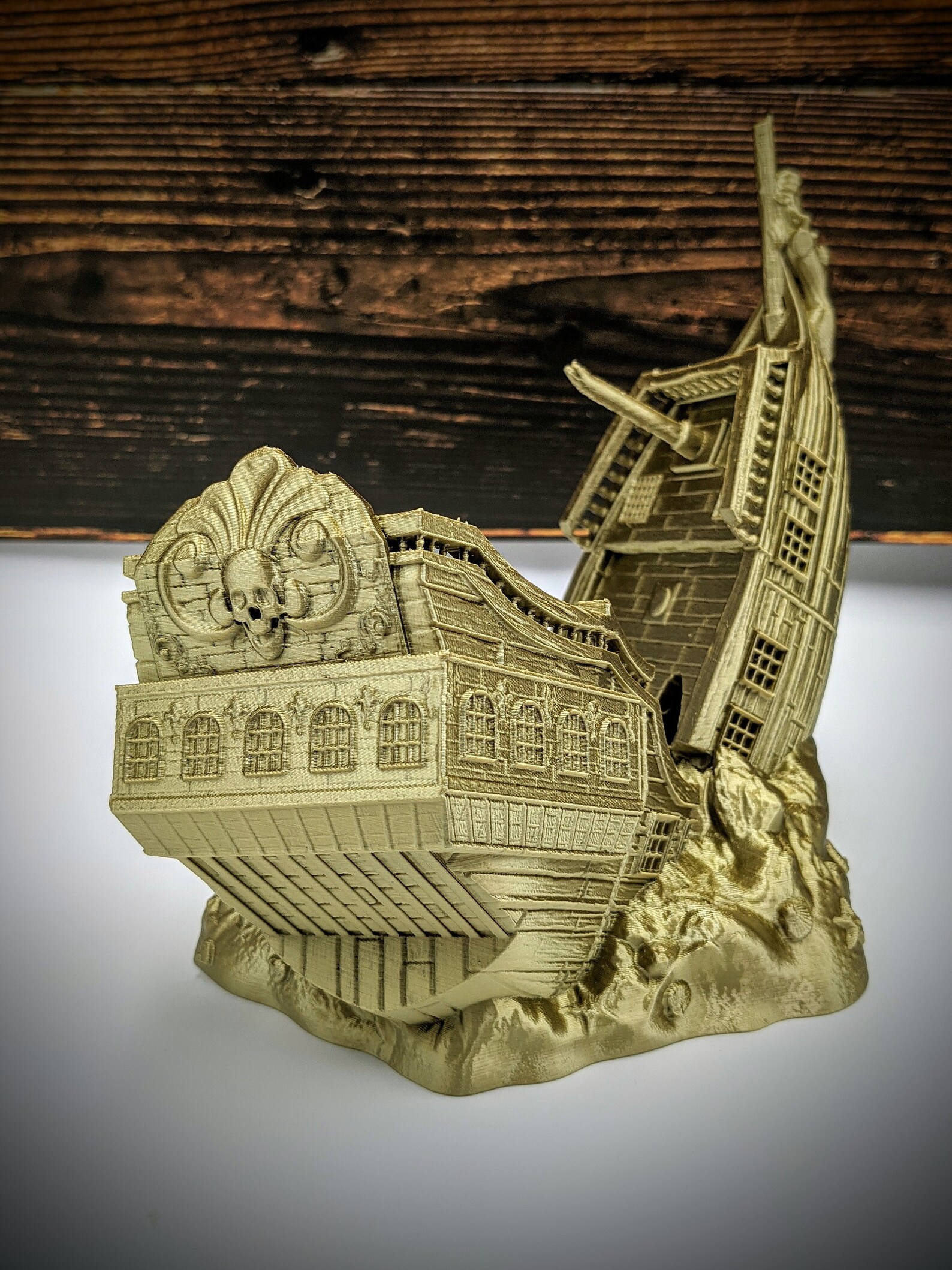 Wrecked Pirate Ship Dice Tower Shipwreck Dice Tower From - Etsy