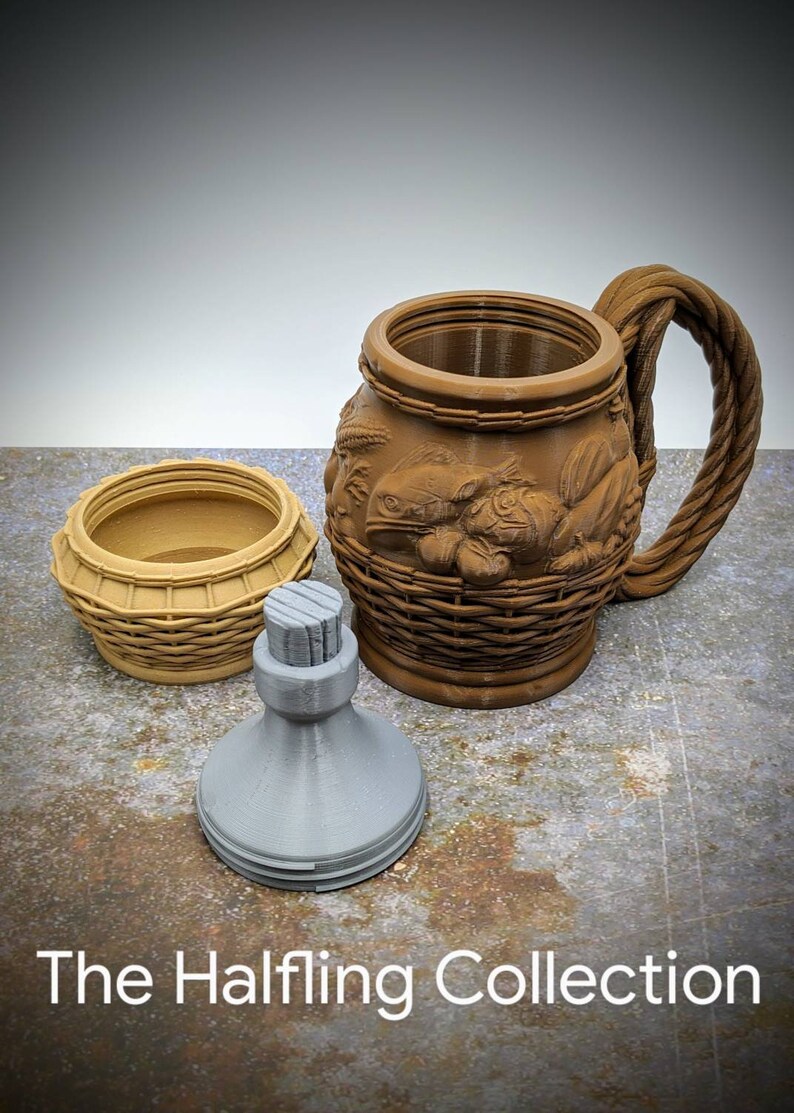 The Halfling Food Basket Mythic Mug Can Holder From the Mythic - Etsy
