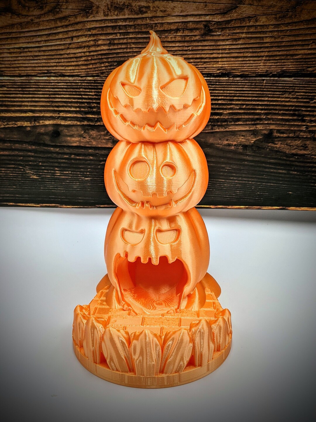 Jack-o'-lantern Stack Halloween Pumpkin Dice Tower From Black Blossom ...