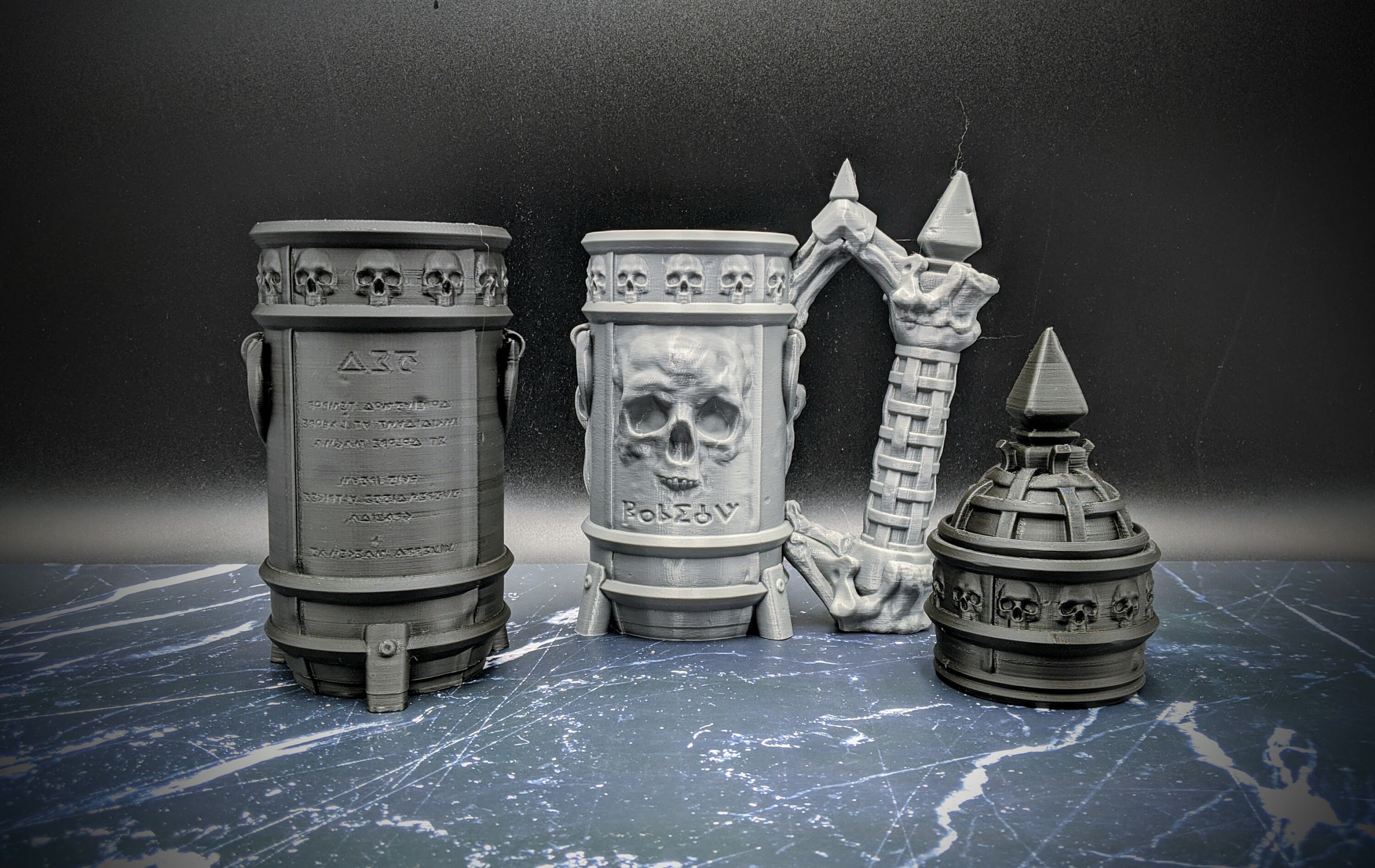 The Necromancer Dice Box With Lid Tabletop Dice Cup / | Etsy