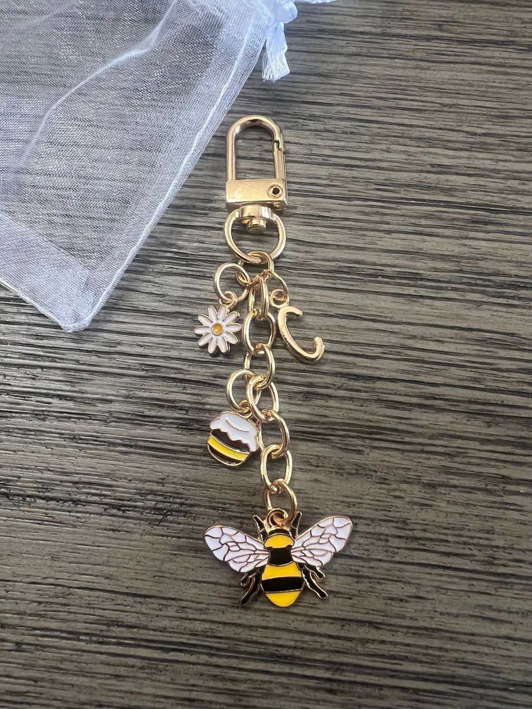 Bumblebee Personalized Keychain Bumblebee Bee Personalizable Keychain ...