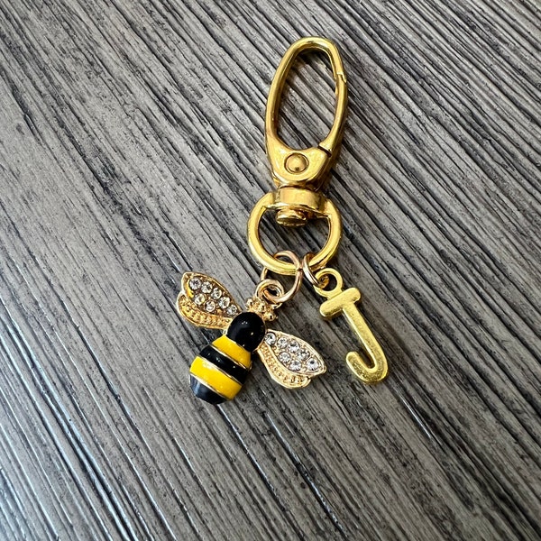 Bee Key Chain - Etsy