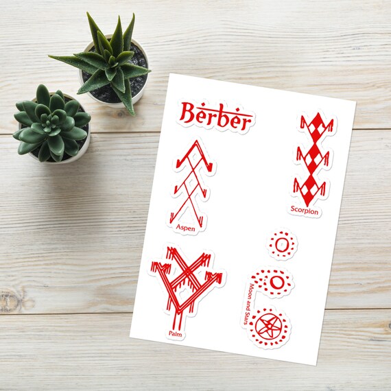 Sticker Sheet Berber Red Sign - Etsy