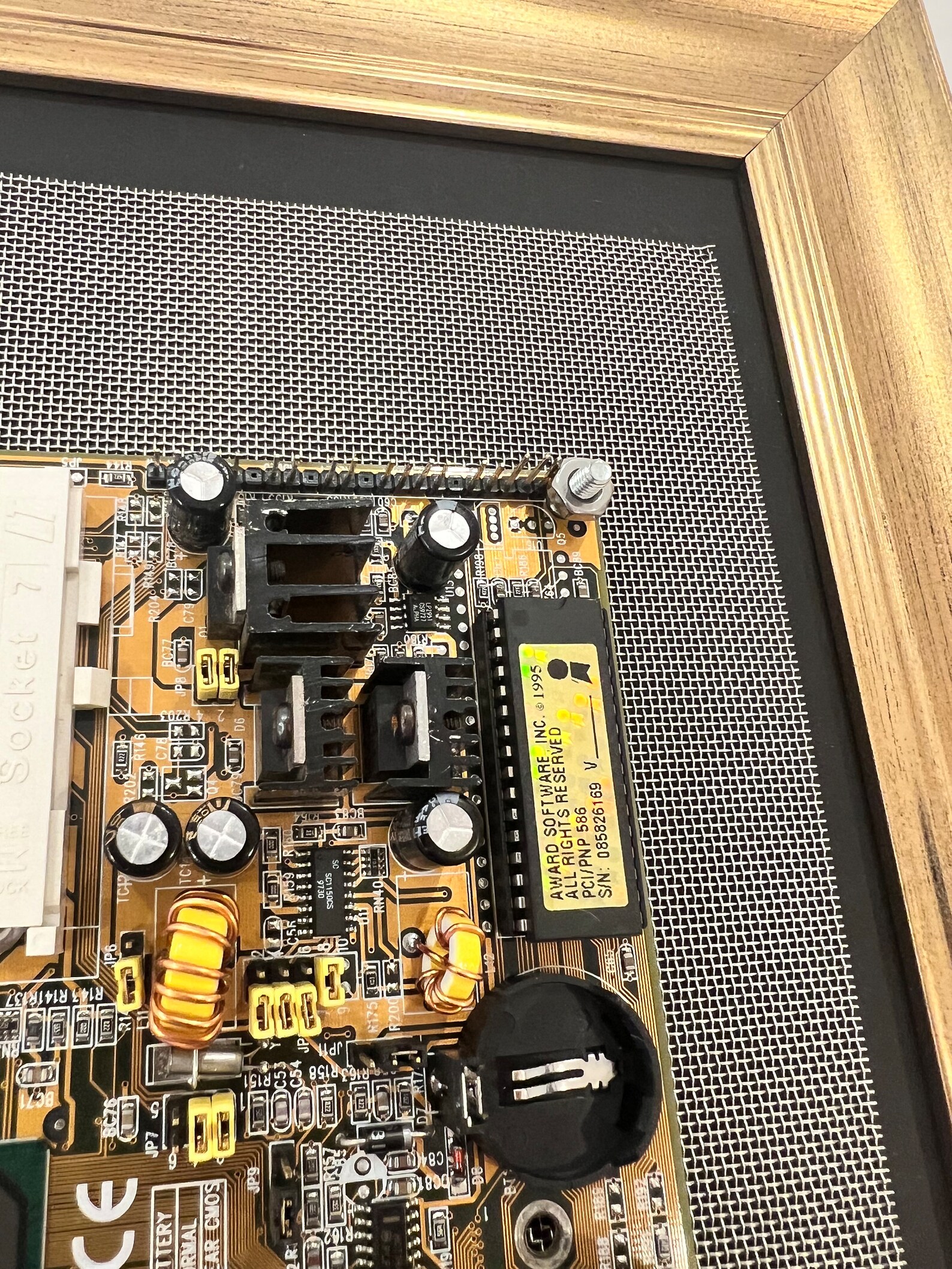 Artwork From Vintage Computer Parts. Framed Wall Art in an 11”x15 ...