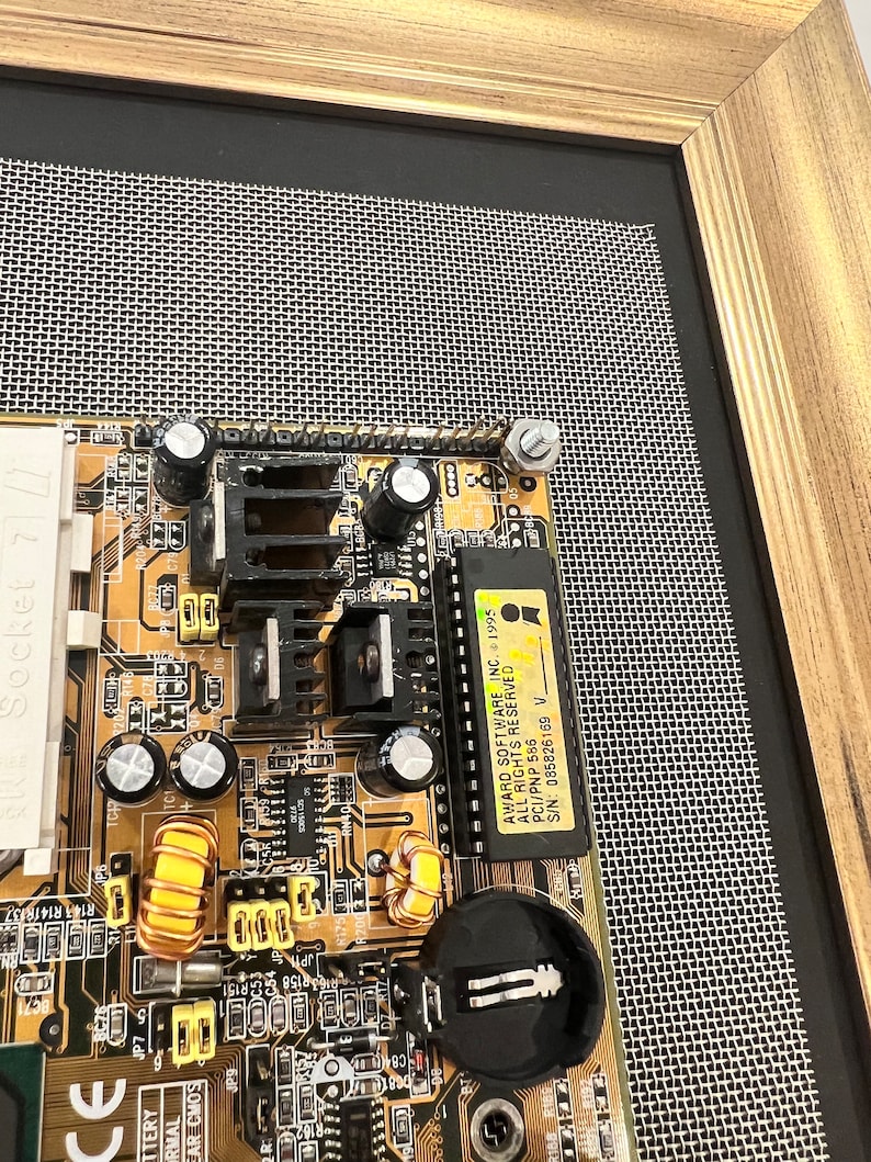 Artwork From Vintage Computer Parts. Framed Wall Art in an 11”x15 ...
