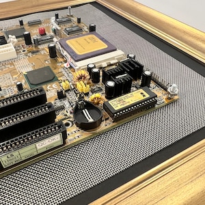 Artwork From Vintage Computer Parts. Framed Wall Art in an 11”x15 ...