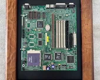 Artwork From Vintage Computer Parts. Framed Wall Art in an 11x15 Frame ...