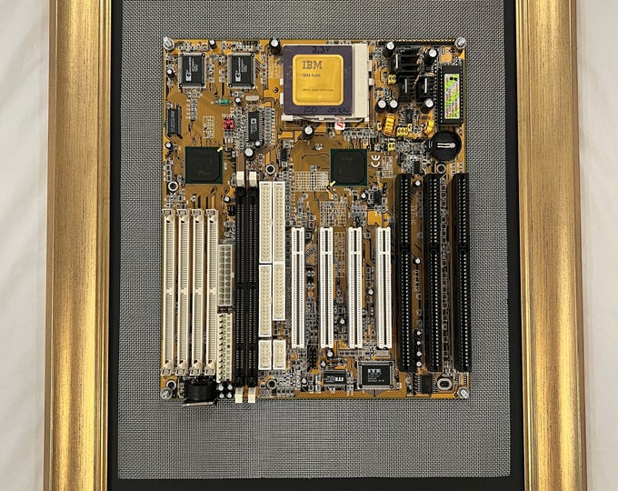 Artwork From Vintage Computer Parts. Framed Wall Art in an 11”x15 ...