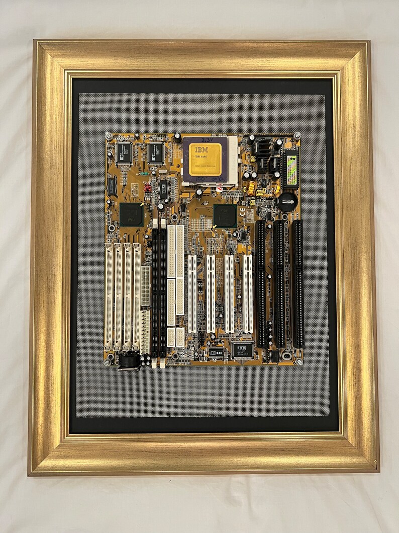 Artwork From Vintage Computer Parts. Framed Wall Art in an 11”x15 ...