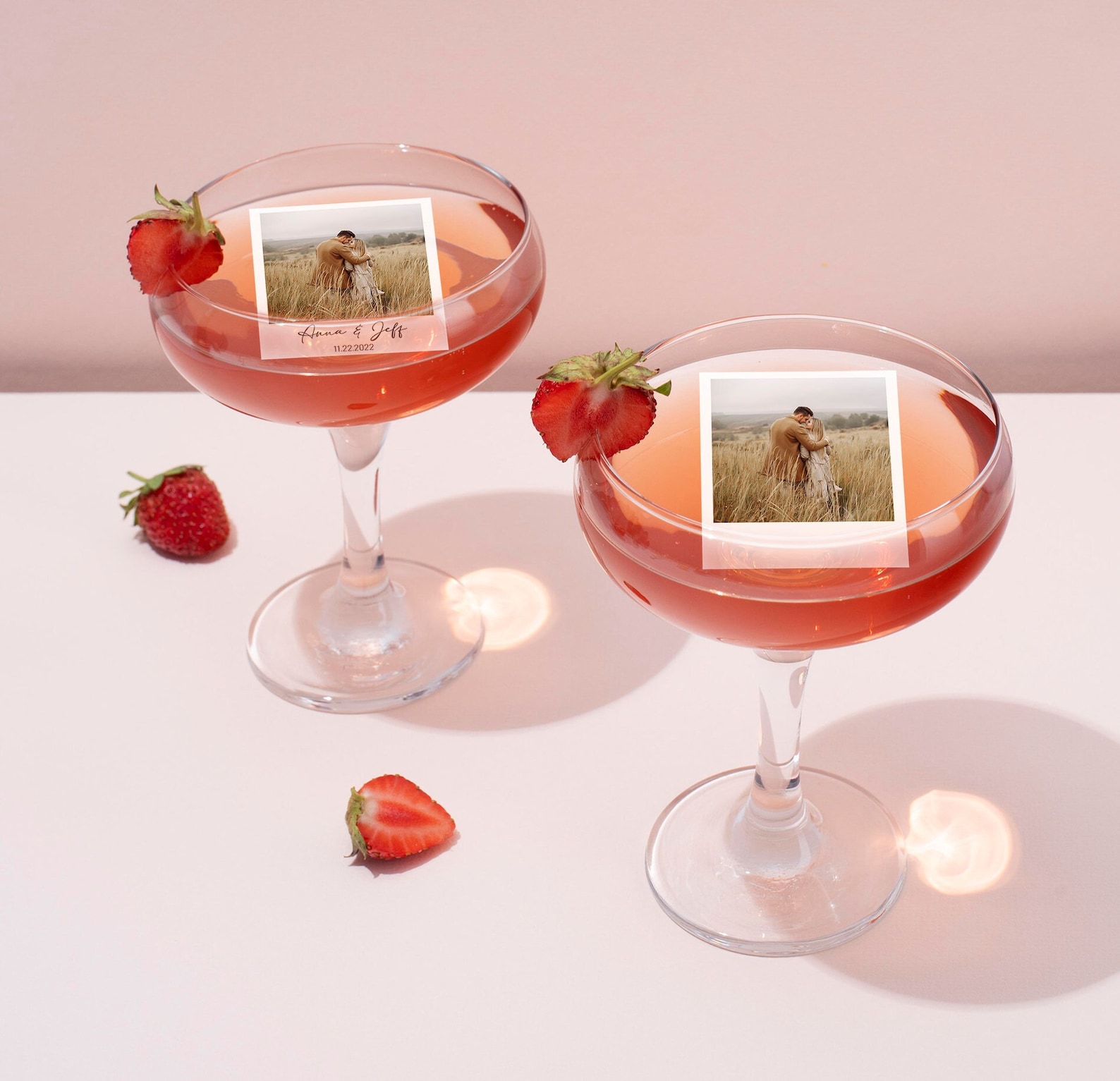Edible Photo Drink Topper, Edible Image, Edible Photo, Wedding Toppers ...