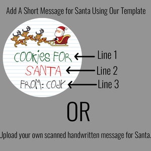 Christmas Cookie Topper, Santa's Cookies, Edible Cookie Topper, Actual ...