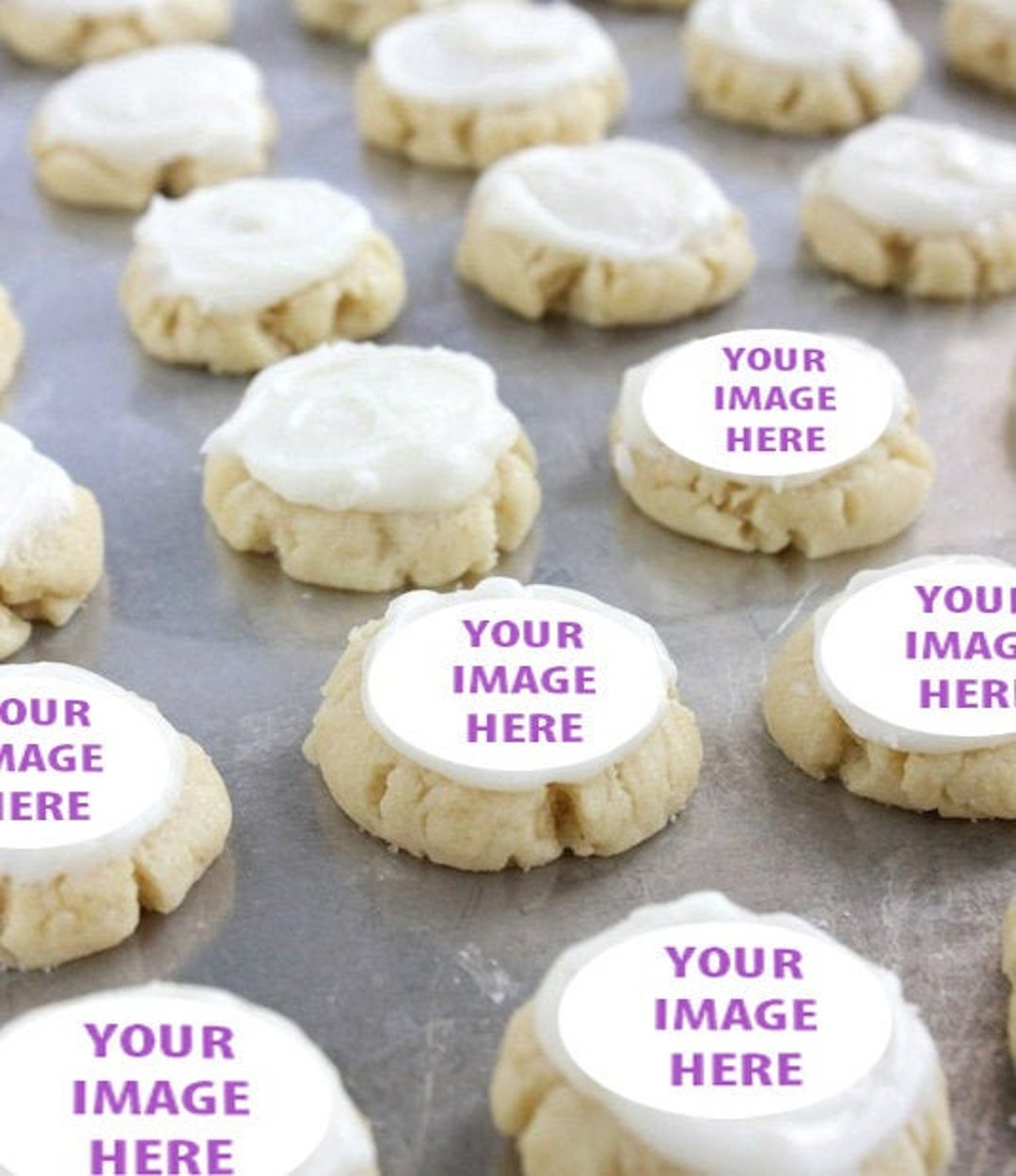 20 Custom Edible 1.5" Mini Cupcake Toppers, Mini Cookie Topper, Edible ...