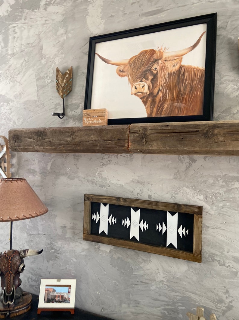 Aztec Wood Sign / Rectangle Boho Sign/ Boho Sign/ Boho Aztec Sign ...