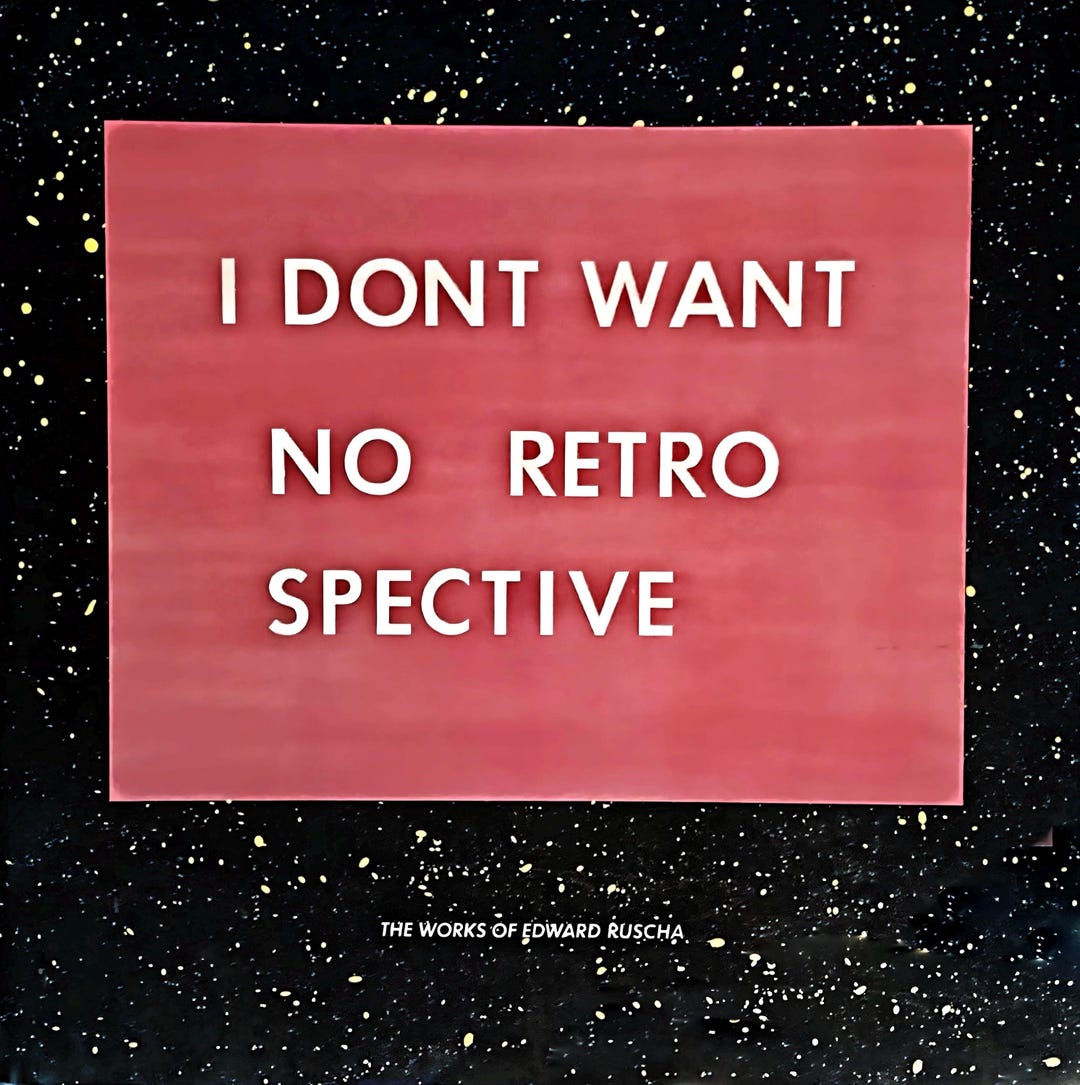 Ed Ruscha, I DON'T WANT NO Retro Spective - Etsy