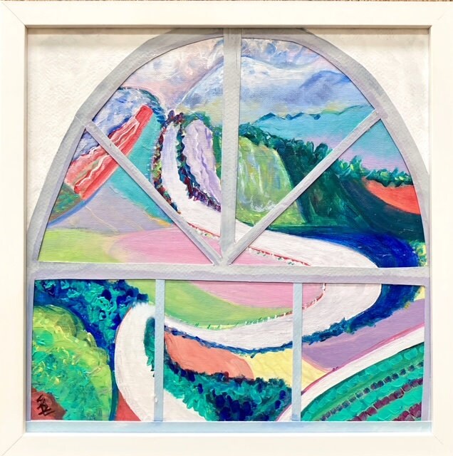 Windowscape, Original Oil Painting on Board by Sandy Ballatore - Etsy