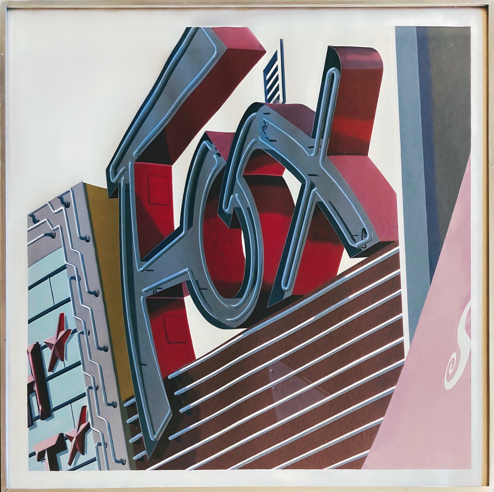 Rare Find, Fox, 1973, R. Cottingham, Screen Print, 23 1/2 Square ...