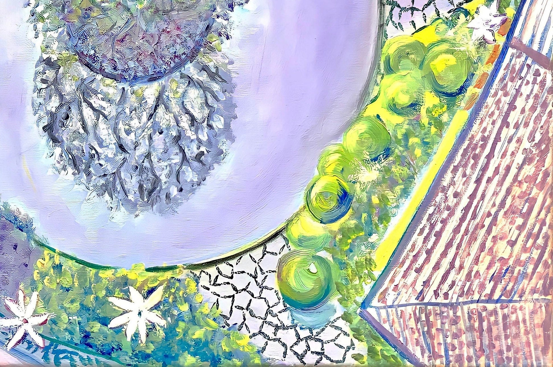 Roundabout, Original Oil Painting by Sandy Ballatore - Etsy