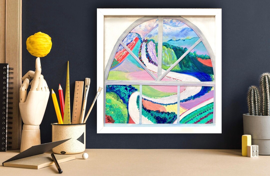 Windowscape, Original Oil Painting on Board by Sandy Ballatore - Etsy