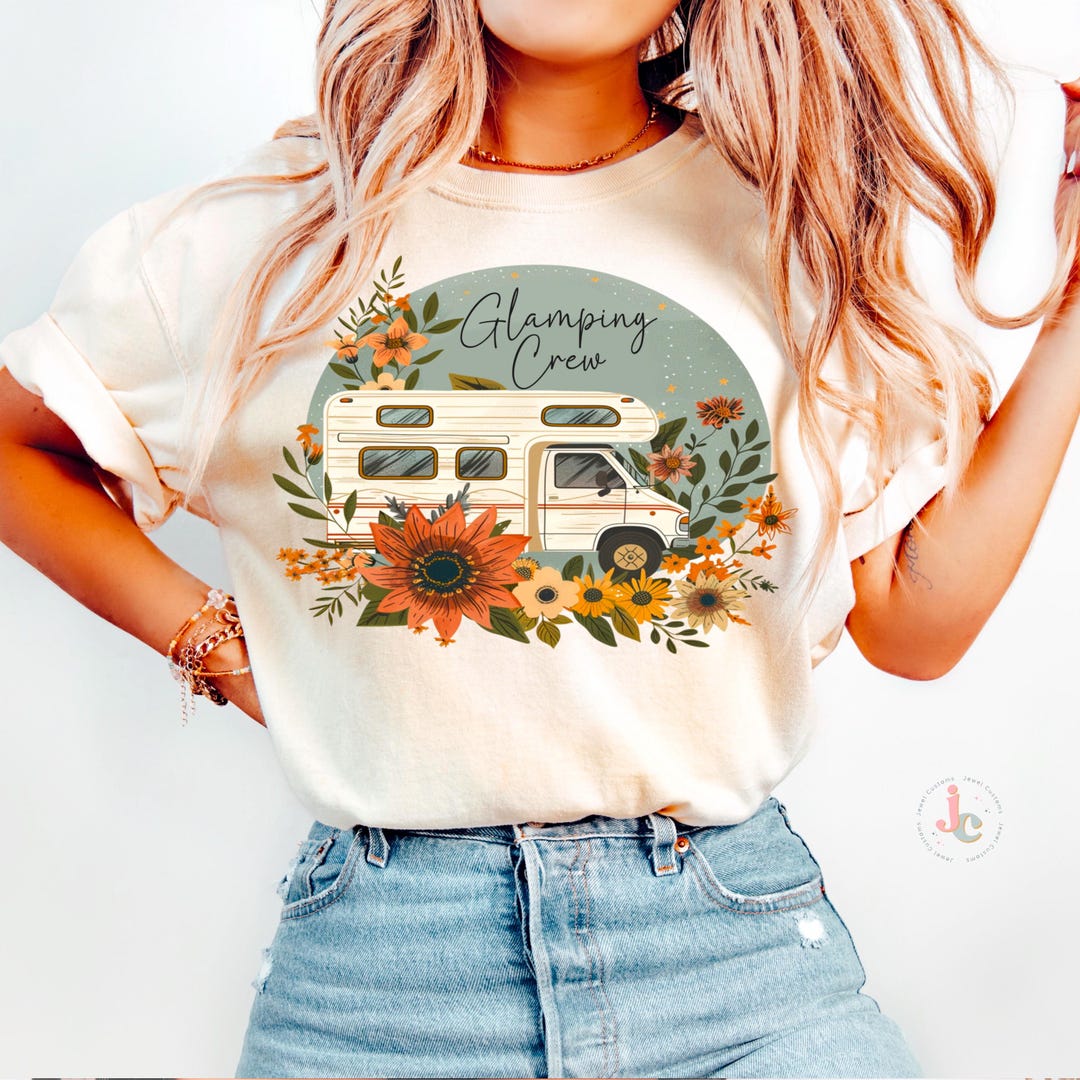 Boho Camping PNG: Glamping Crew, Campground Design (digital Download ...