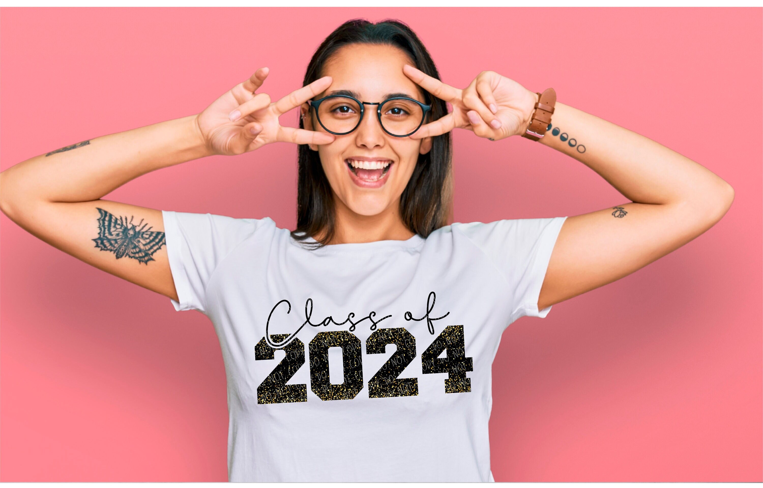 Class of 2024 Png Graduation Png Glitter Png High School - Etsy