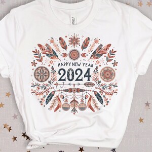 Happy New Year Png 2024 Png Boho New Year Boho Clip Art - Etsy