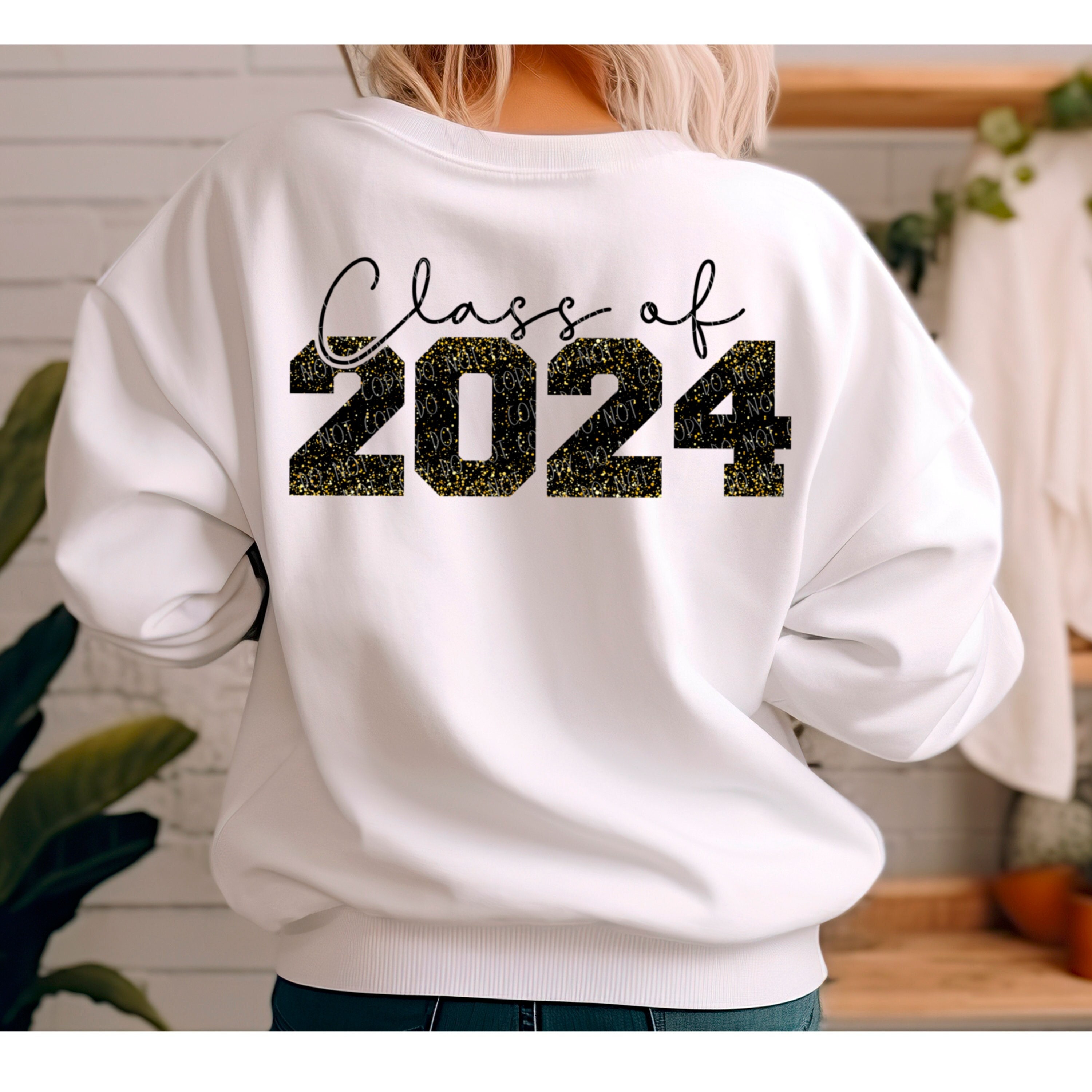Class of 2024 Png Graduation Png Glitter Png High School - Etsy