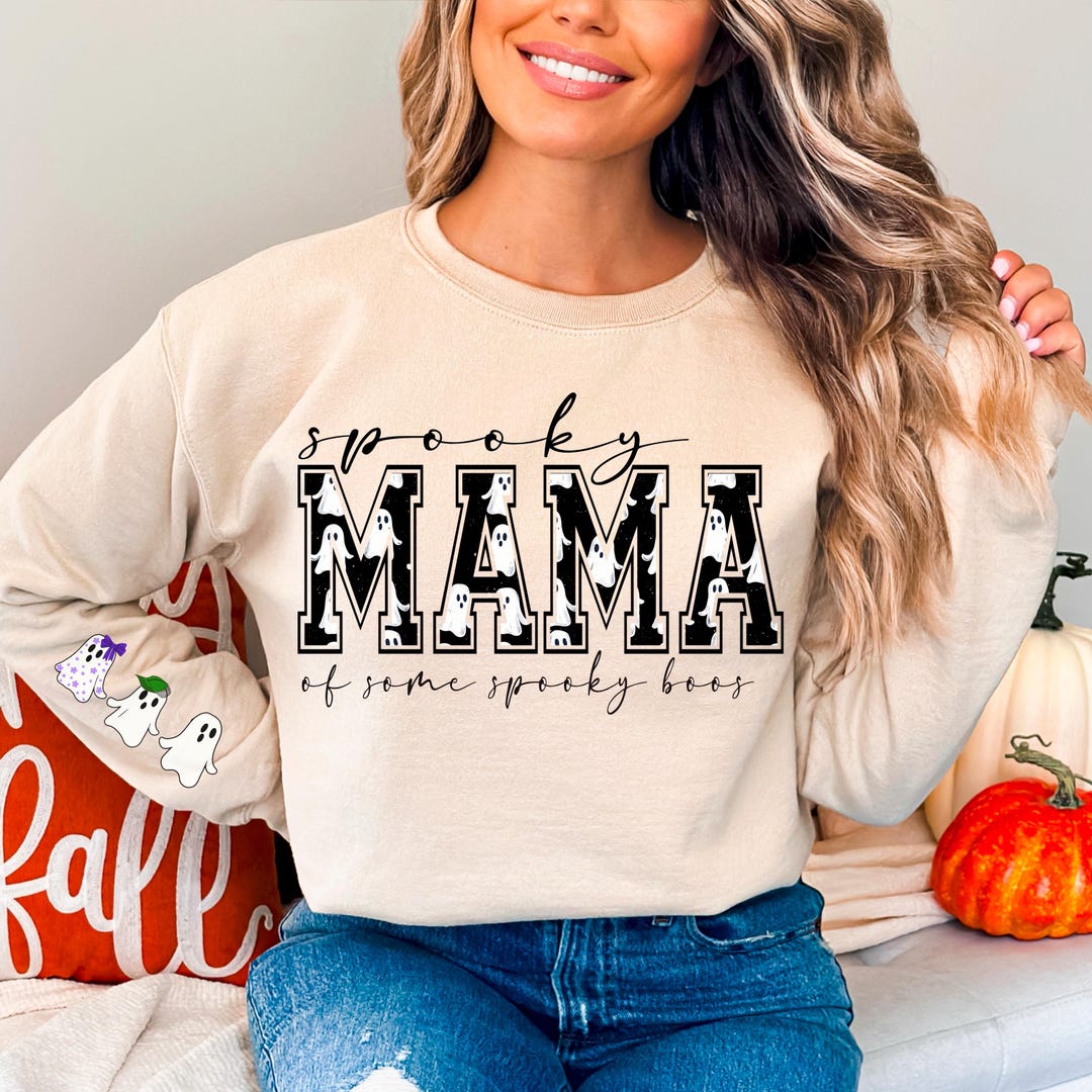 Spooky Mama PNG, Halloween Digital Download, Ghost Printable Design ...