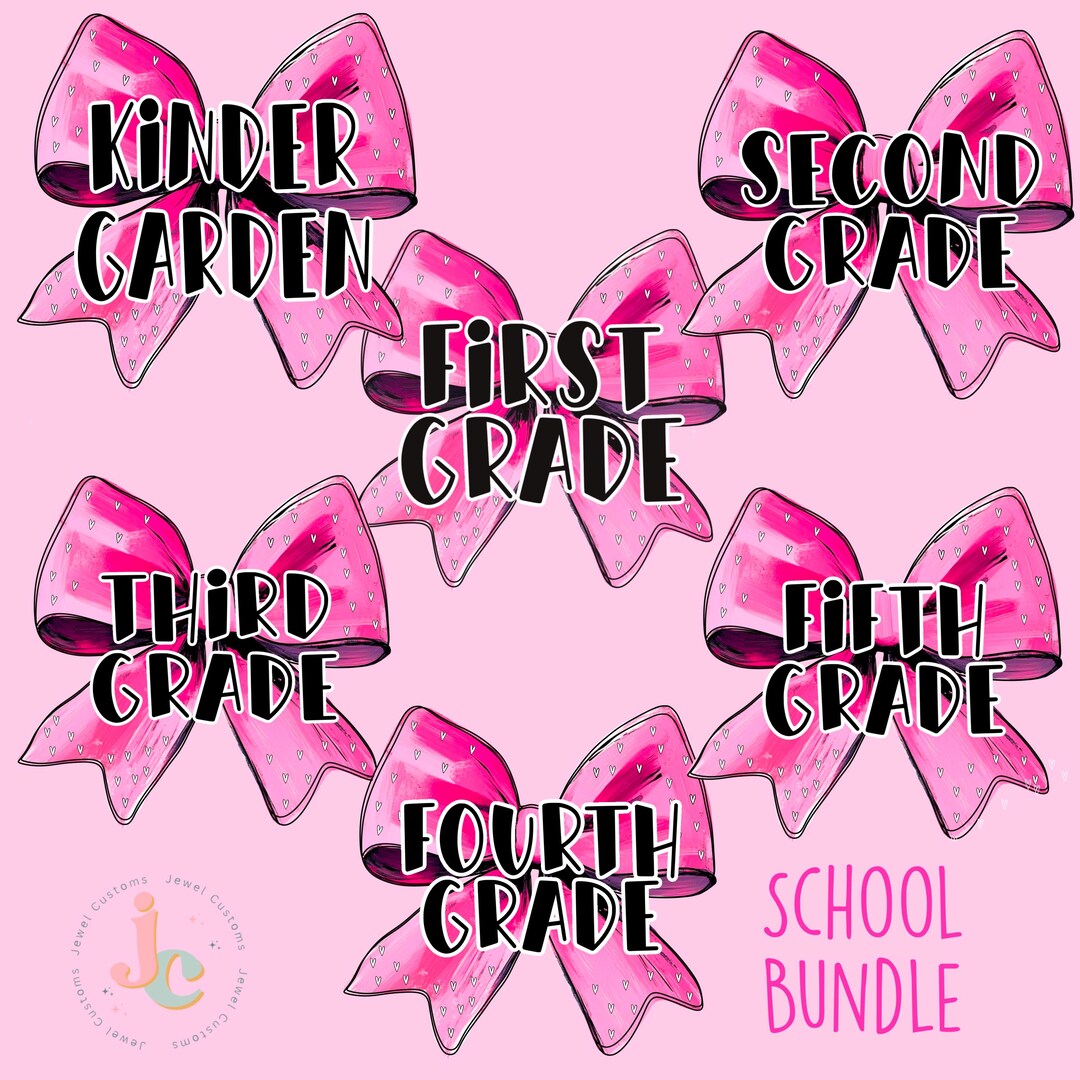 Coquette Bow PNG Bundle: Teacher Sublimation Design (digital Download ...