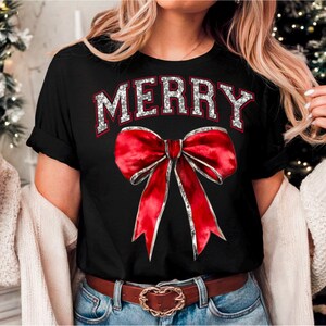 Christmas Coquette PNG: Red Bow Glitter Print (digital Download) - Etsy