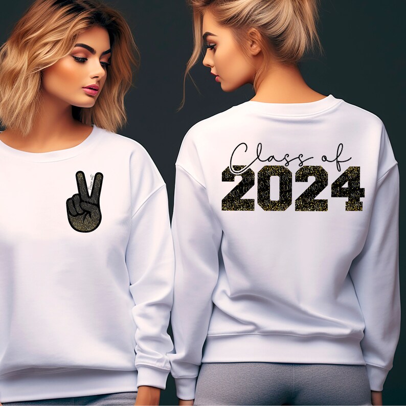 Class of 2024 Png, Graduation Png, Glitter Png, High School Grad Gift, College Grad Gift, 2024 ...